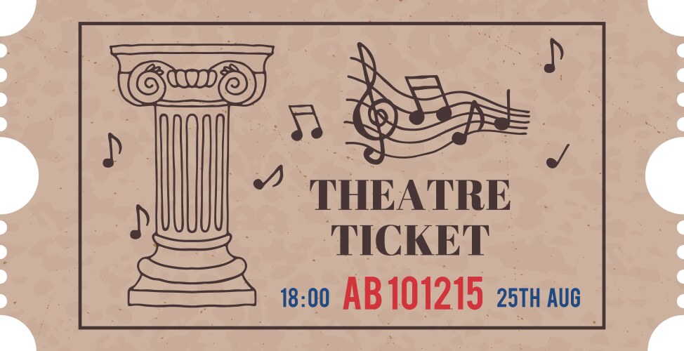 Concert Ticket Template Vector Images (over 3,300)