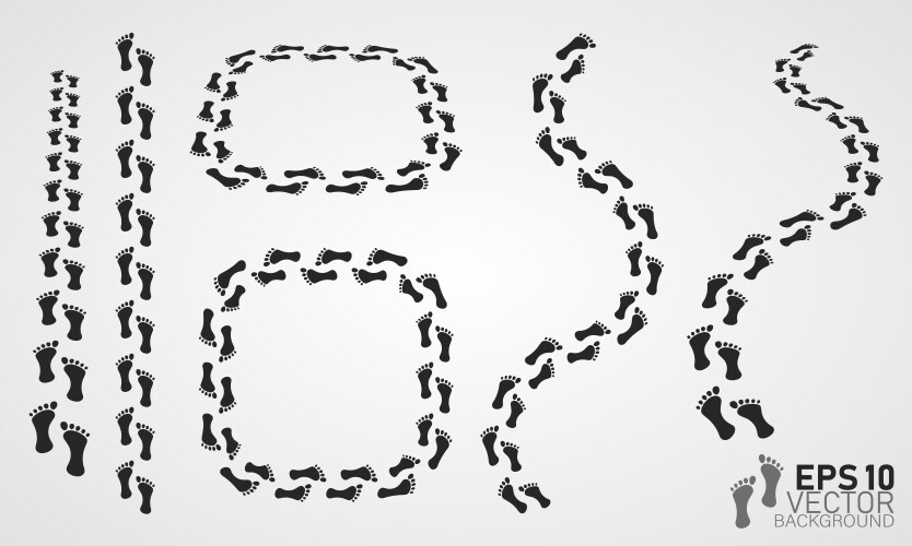Transparent Footprints Barefoot Vector Images (88)