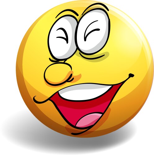 Laughing emoticon Royalty Free Vector Image - VectorStock