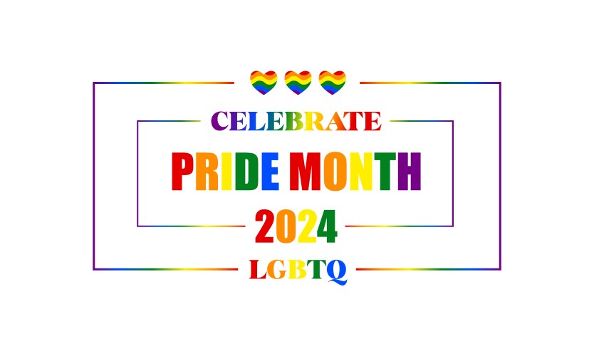 Express your pride stylish text designs Royalty Free Vector