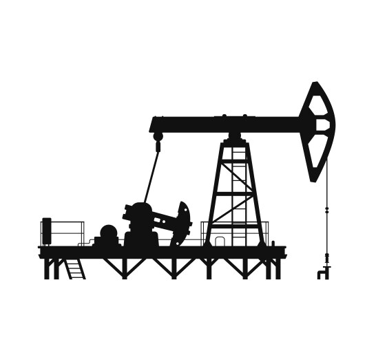 Icon oil rig Royalty Free Vector Image - VectorStock