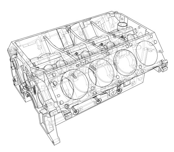 Hot rod engine Royalty Free Vector Image - VectorStock