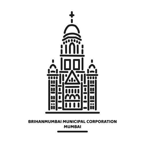 Bmc mumbai building icon Royalty Free Vector Image