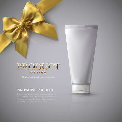 Lifting facial cream ads poster template Vector Image