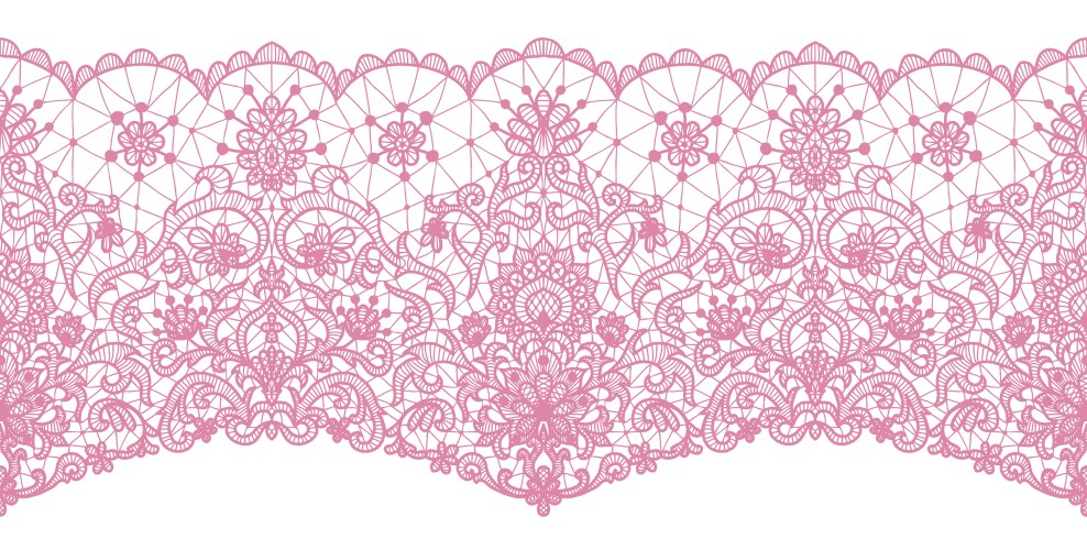 Seamless pink lace Royalty Free Vector Image - VectorStock