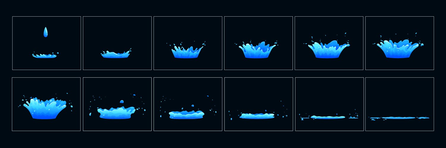 Water Sprite Sheet Vector Images (over 160)