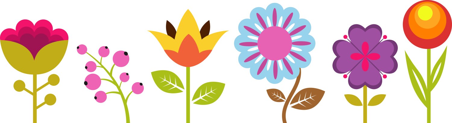 Spring Flower Cartoon Vector Images (over 100,000)