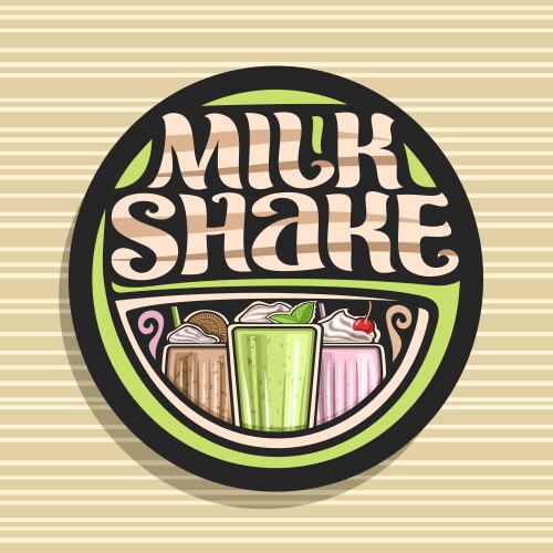 Logo for milkshakes Royalty Free Vector Image - VectorStock