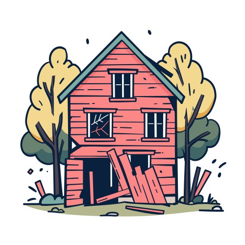 Broken House Vector Images (over 9,800)
