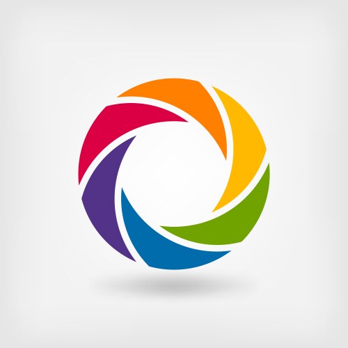 Mobius strip multi-color symbol Royalty Free Vector Image