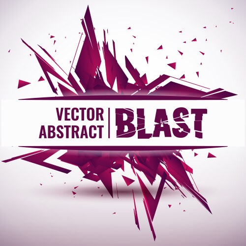 An abstract explosion Royalty Free Vector Image