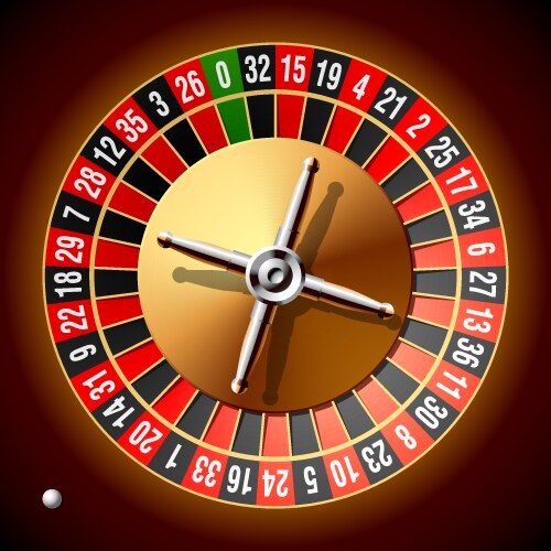 European Roulette Wheel Royalty Free Vector Image
