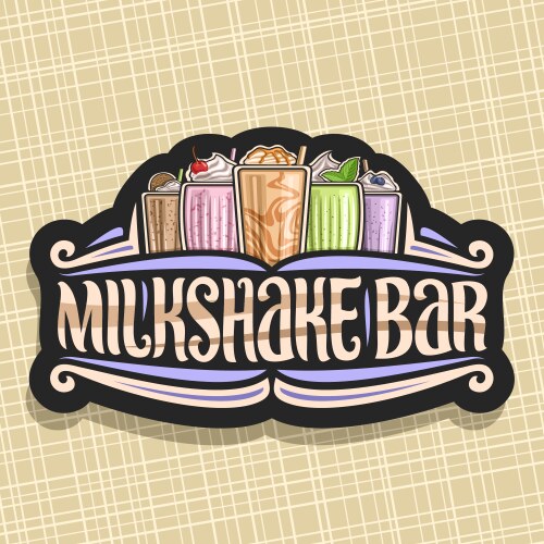Logo for milkshakes Royalty Free Vector Image - VectorStock