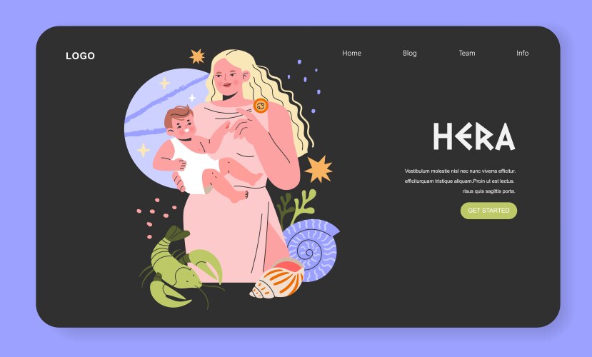 Ancient greek gods flat Royalty Free Vector Image