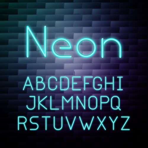 Neon Alphabet Vector Images (over 48,000)
