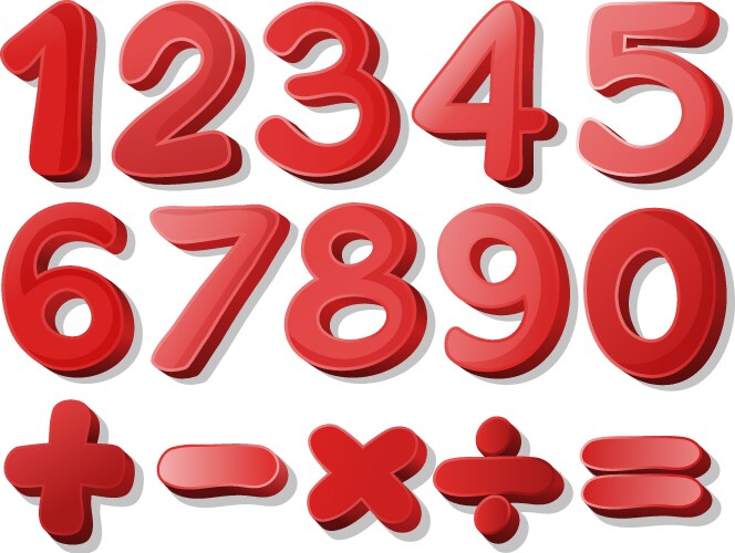 Number 1 Red Vector Images (over 11,000)