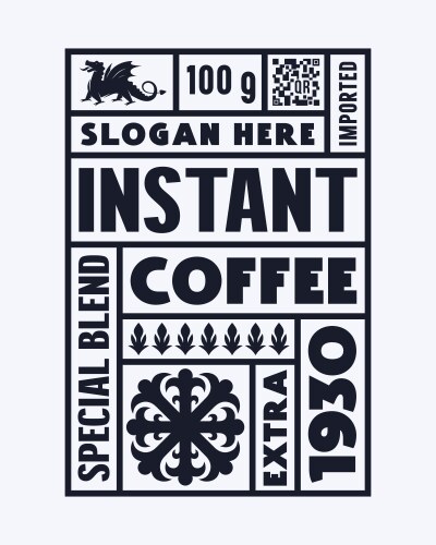 Coffee green premium quality label Royalty Free Vector Image