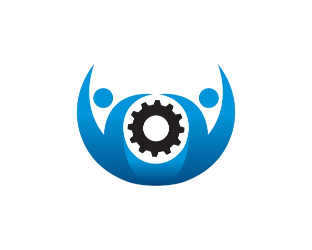Engineering logo icon design Royalty Free Vector Image