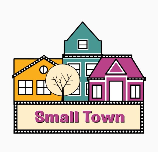 Small Town Vector Images (over 11,000)