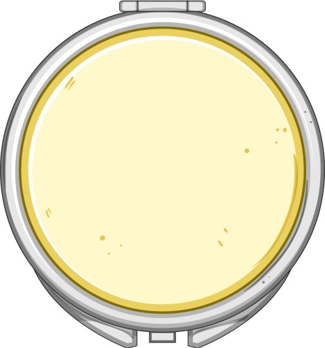 Cosmetic compact mirror cartoon Royalty Free Vector Image