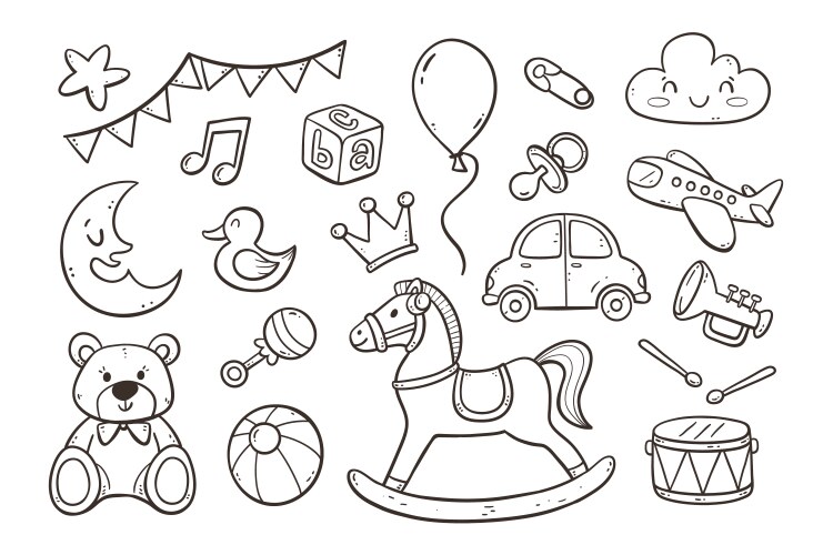 Toys Outline Vector Images (over 90,000)