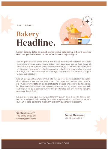 Bakery Letterhead Vector Images (44)