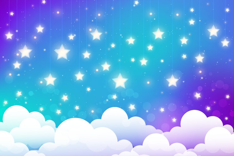 Day and night sky background Royalty Free Vector Image