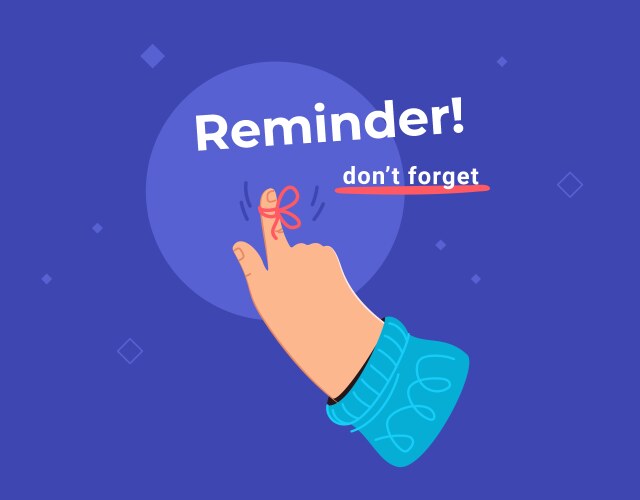 Reminder icon Royalty Free Vector Image - VectorStock