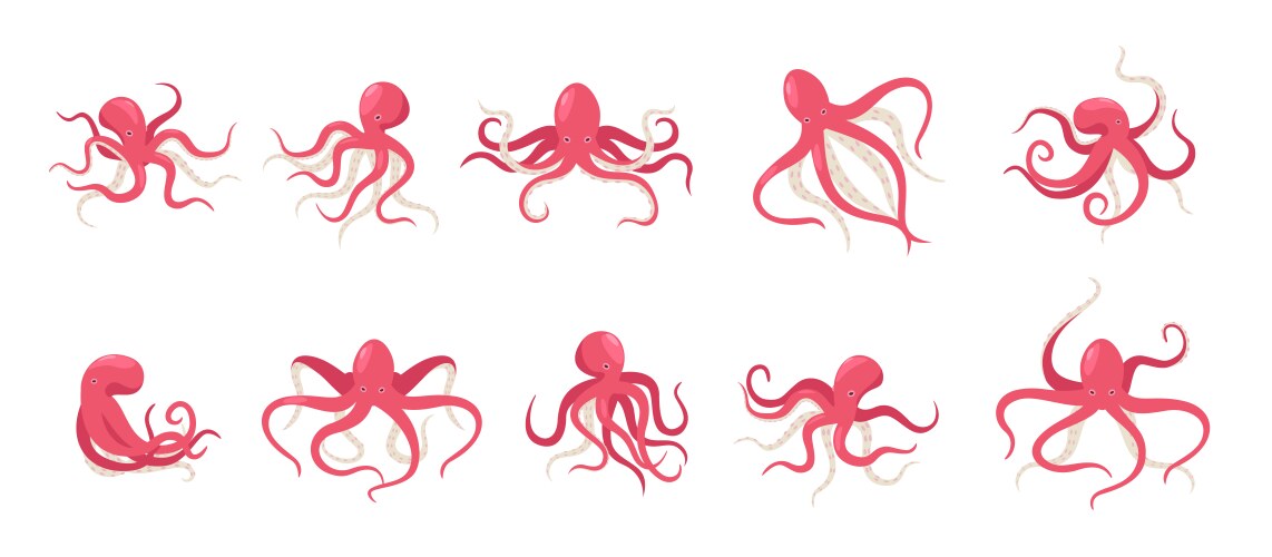 Octopus Cartoon Vector Images (over 18,000)