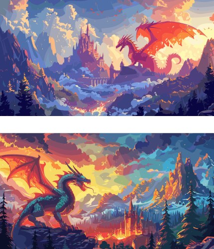 Dragon Attack Vector Images (over 760)