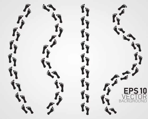 Transparent Footprints Barefoot Vector Images (88)