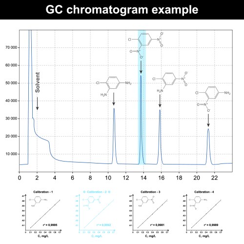 Hplc chromatograms Royalty Free Vector Image - VectorStock