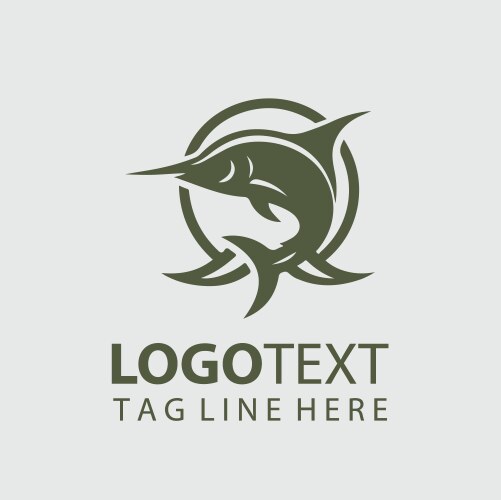 Marlin fish logo Royalty Free Vector Image - VectorStock