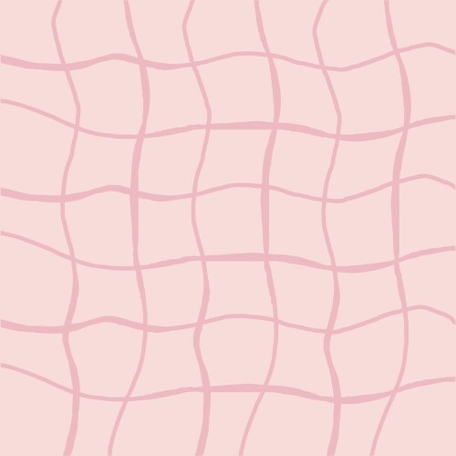 Hand drawn cute checkered pattern doodle Vector Image