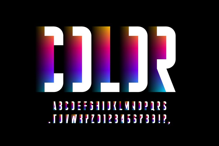 Modern Vibrant Font Design Vector Images (over 11,000)