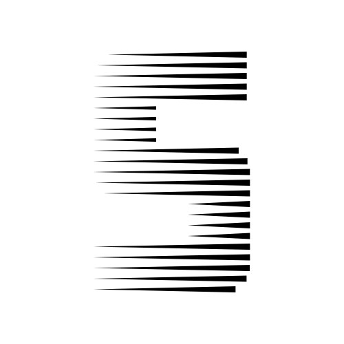 S letter lines logo icon Royalty Free Vector Image