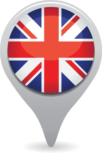 Brighted map marker Royalty Free Vector Image - VectorStock