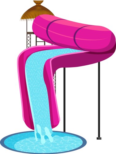 Water slide 3d icon Royalty Free Vector Image - VectorStock