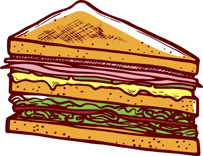 Sandwich Outline Vector Images (over 23,000)