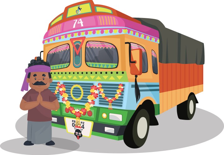 Indian Truck Vector Images (over 770)