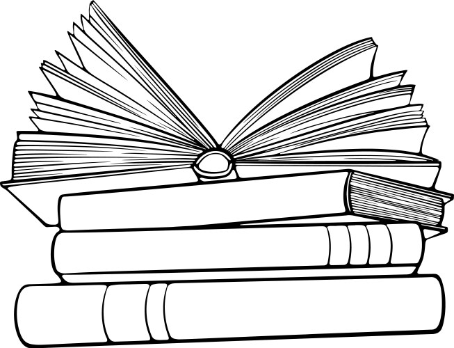 Open Book Line Art Vector Images (over 9,900)
