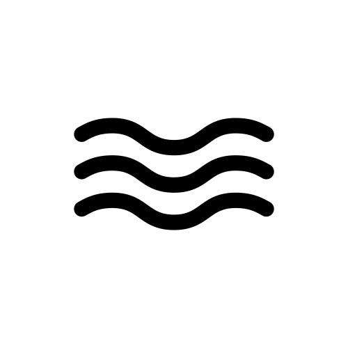 Black water wave icon Royalty Free Vector Image