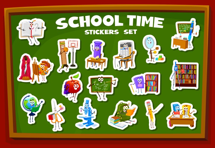 School Stickers Vector Images (over 38,000)