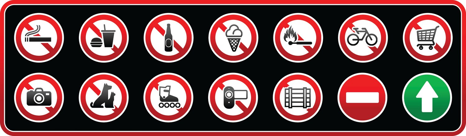 Prohibited Sign Vector Images (over 81,000)
