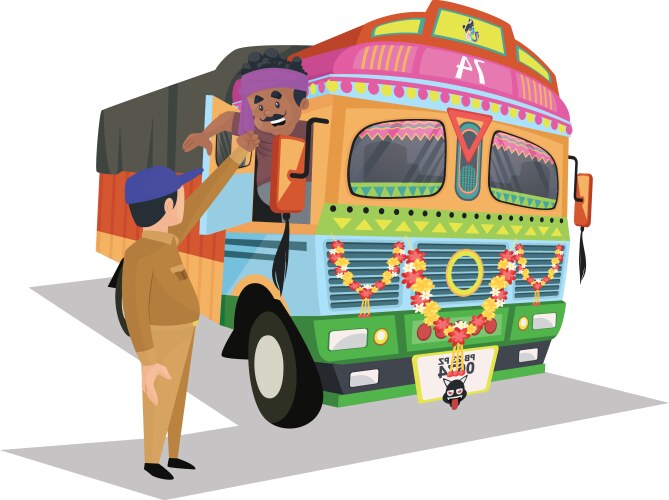 Indian Truck Vector Images (over 630)