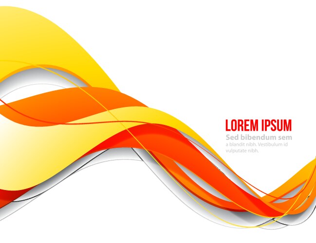 Template leaflet design with color lines Vector Image