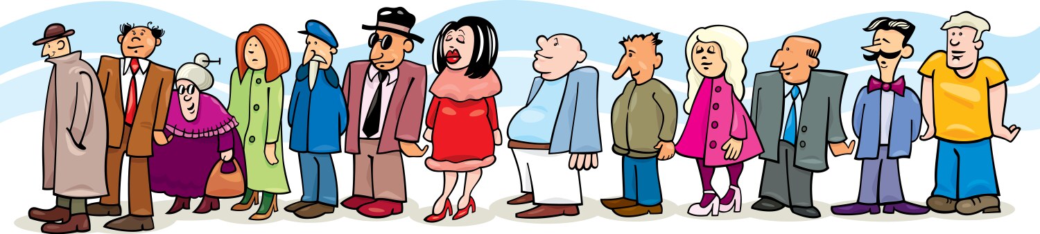 People Queue Vector Images (over 5,400)