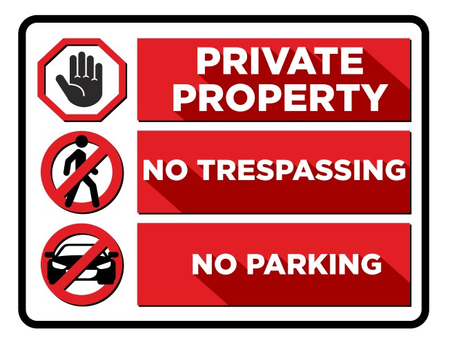 Prohibition sign for public park Royalty Free Vector Image