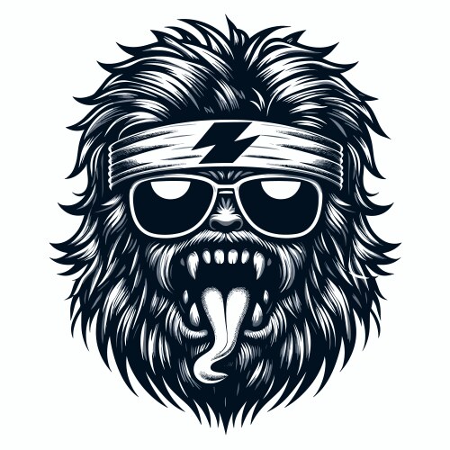 Scary monster face Royalty Free Vector Image - VectorStock