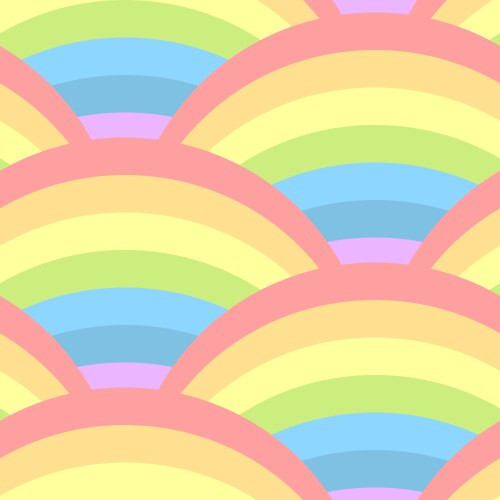 Seamless rainbow pattern on white background Vector Image